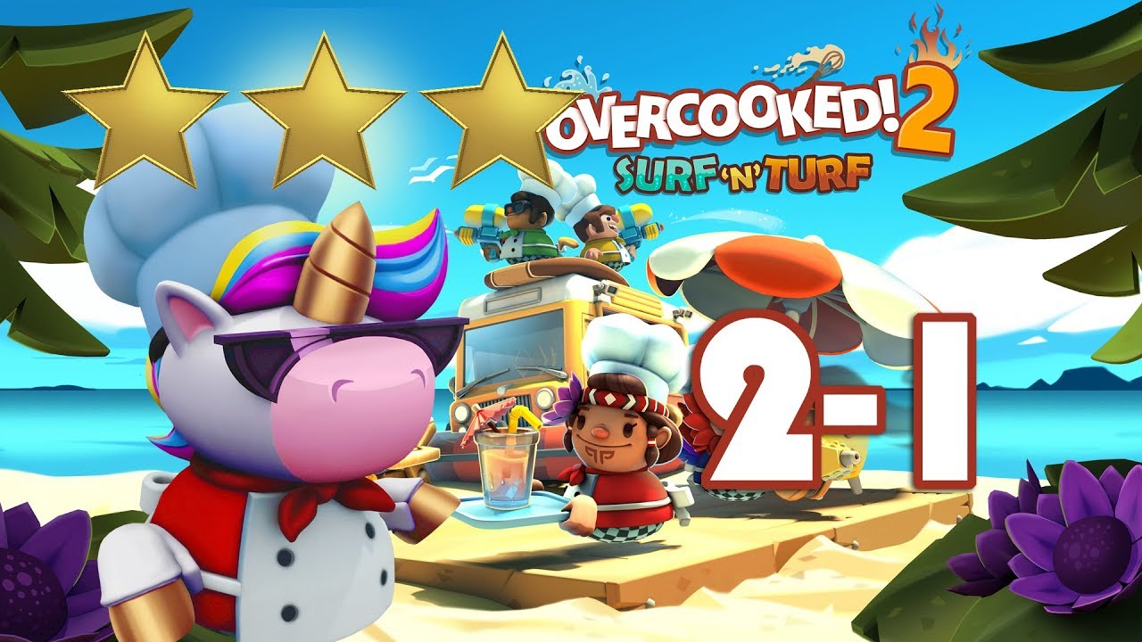 Overcooked 2: Surf 'n' Turf 2-1 ★★★ - YouTube