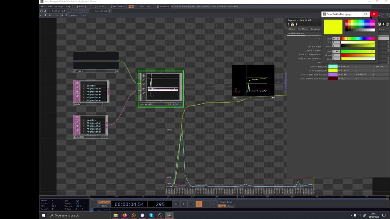 Update Covid Visualization - Touchdesigner - YouTube