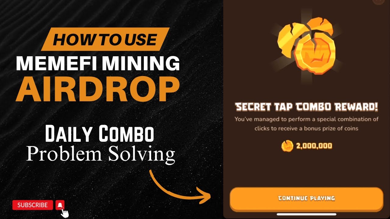 MemeFi Airdrop Tutorial | Claim Combo Rewards in 10 Seconds | Step-by ...