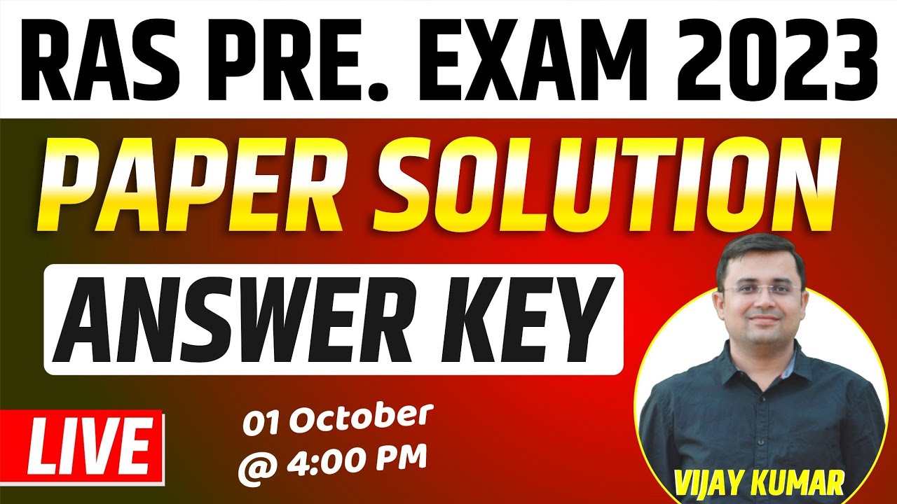 RAS PRE 2023 PAPER SOLUTION - 01 OCT 2023 - YouTube