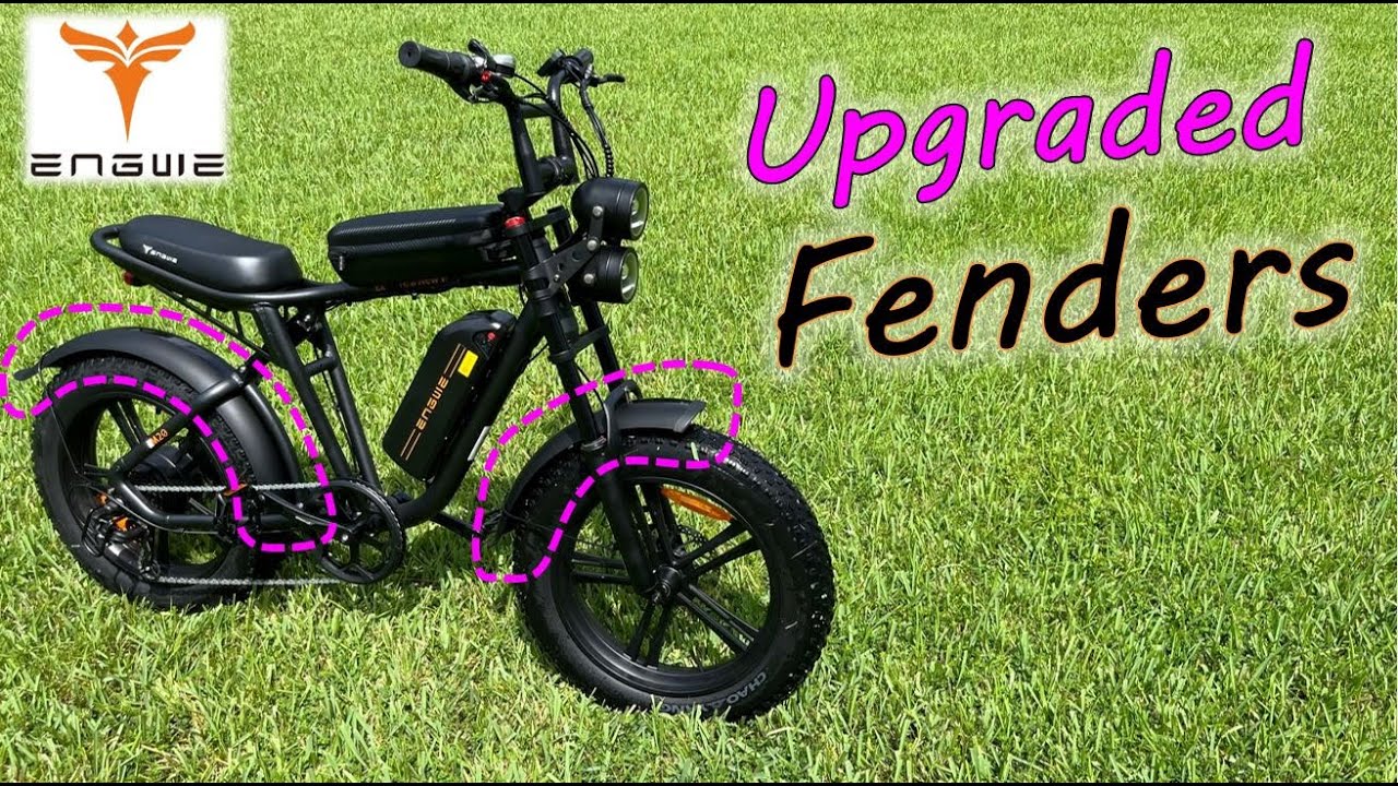 Upgraded Fenders on Engwe X or M20 or Pro eBike - YouTube