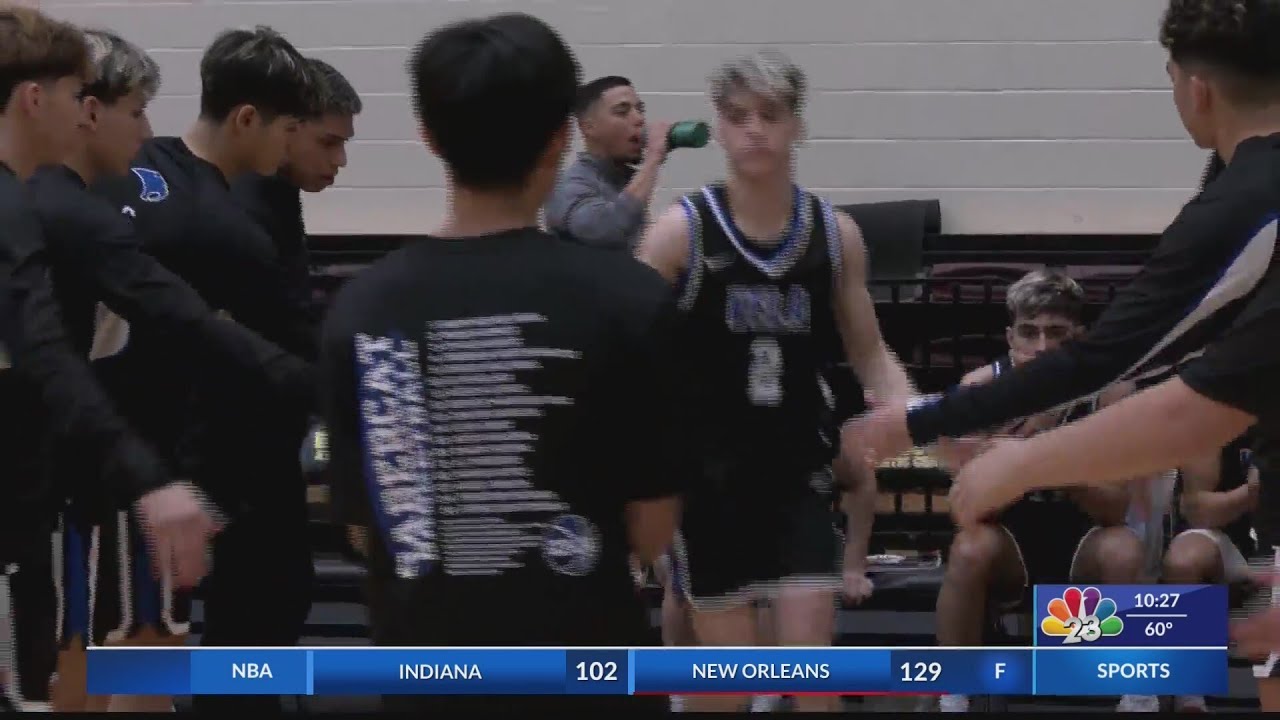 Vela and Santa Maria boys basketball teams are elite eight bound - YouTube