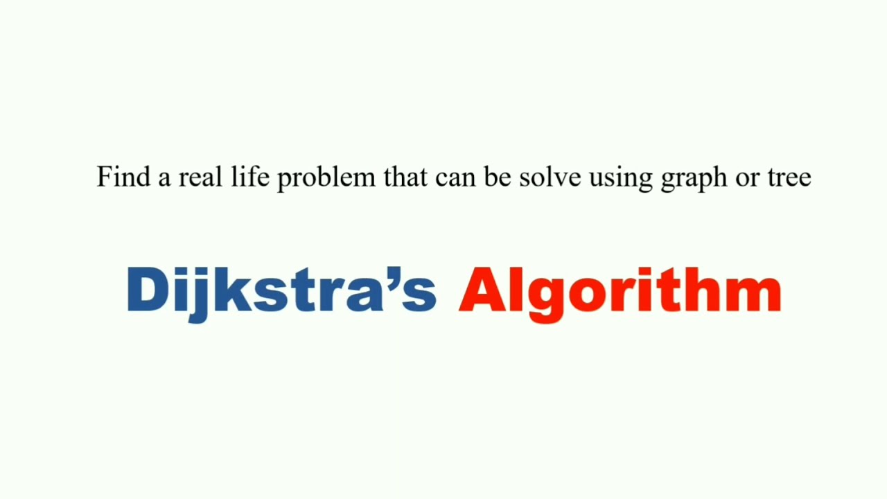 Finding the Shortest Path using Dijkstra's Algorithm | Discrete ...
