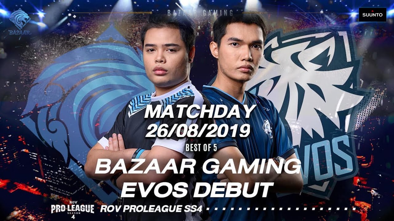 [ROV] ไฮไลท์ Bazaar Gaming vs EVOS Debut | RPL SS4 - YouTube