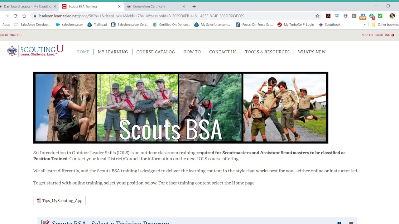 My Scouting Committee Training Instructions - YouTube