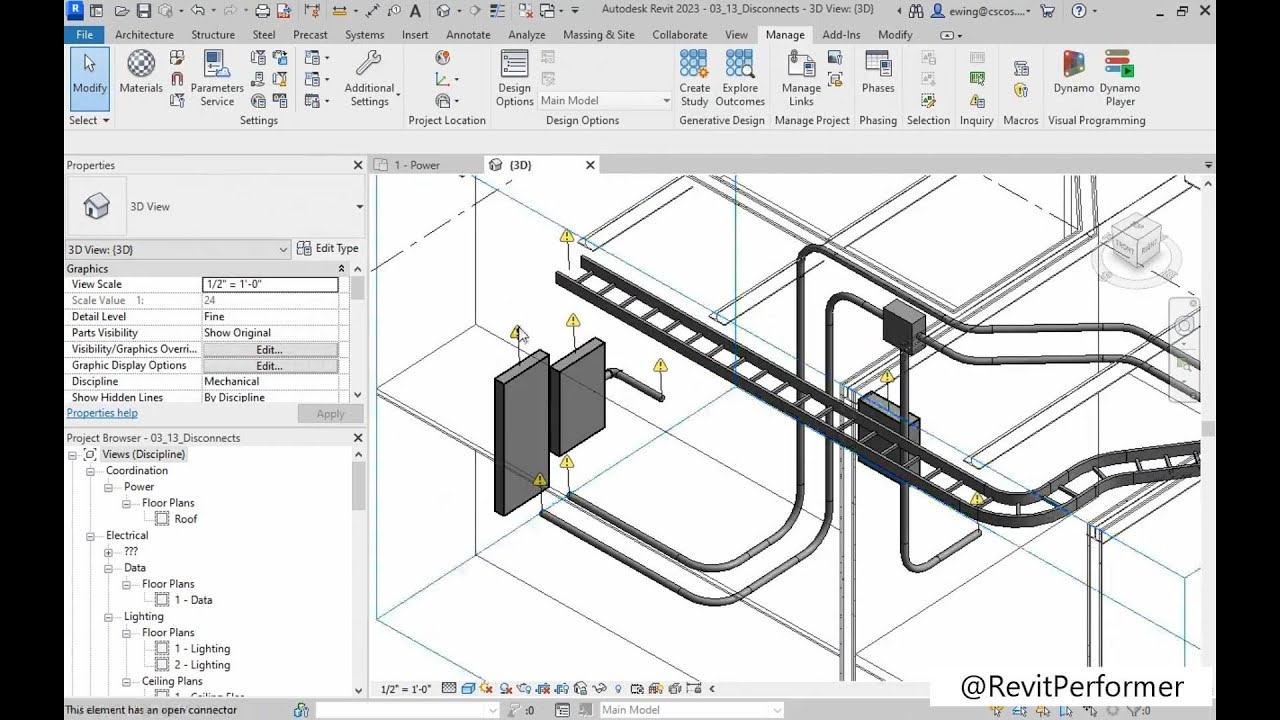 Revit MEP :Electrical : View Templates_Dimensions_EL04 - YouTube