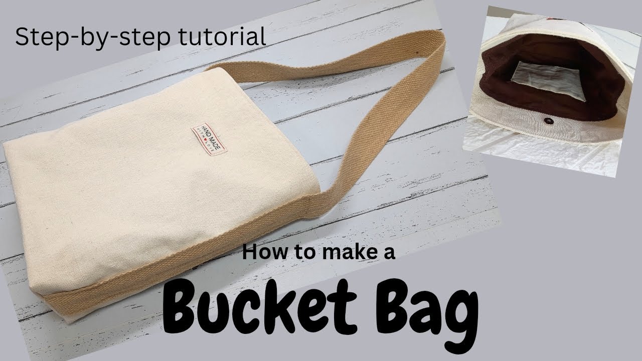 How to make a bucket bag/ easy step-by-step tutorial #diybags # ...