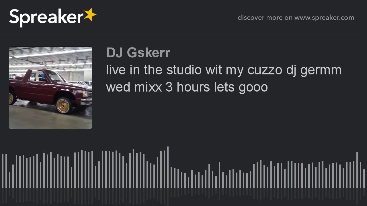 live in the studio wit my cuzzo dj germm wed mixx 3 hours lets gooo ...