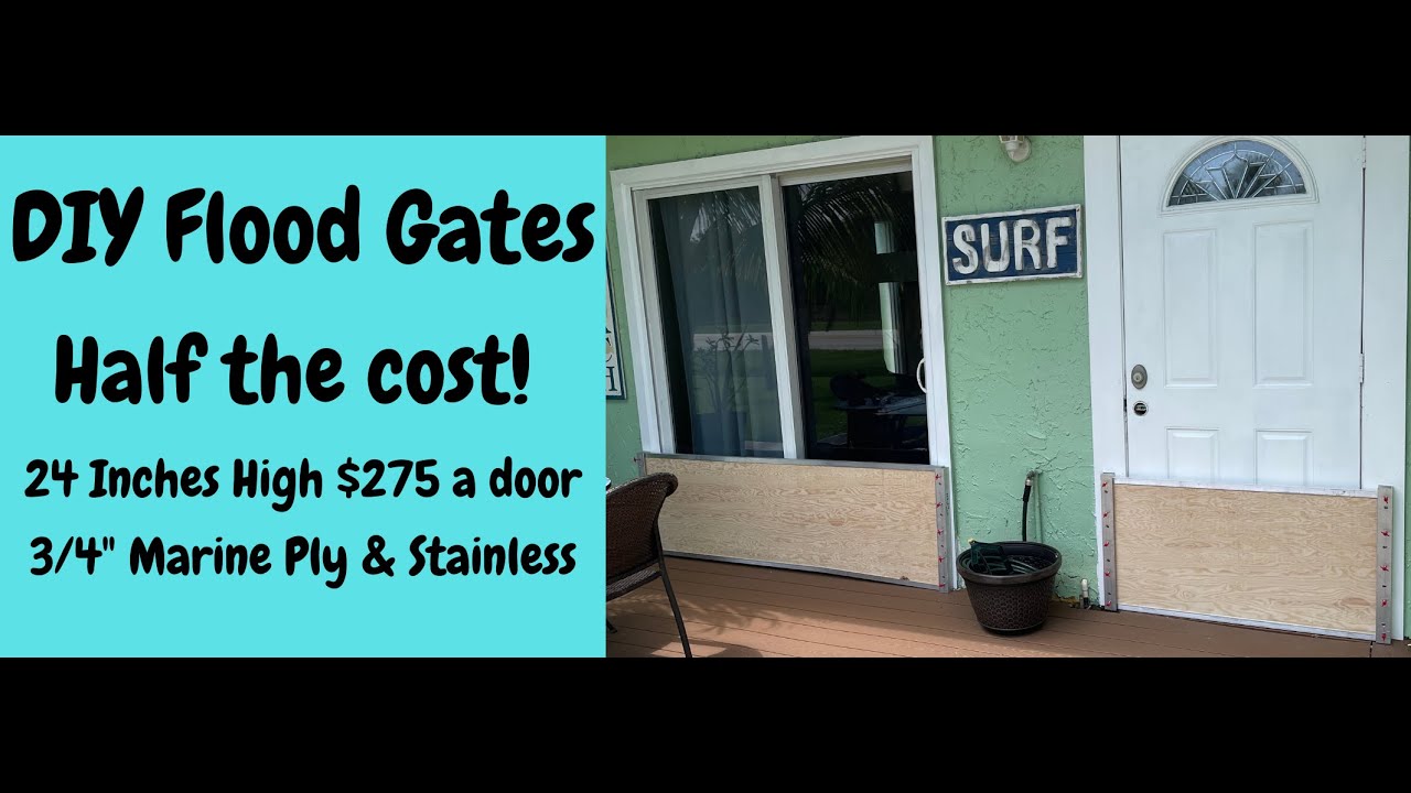 DIY Flood barrier for home - Building flood gates. Here's the parts you ...