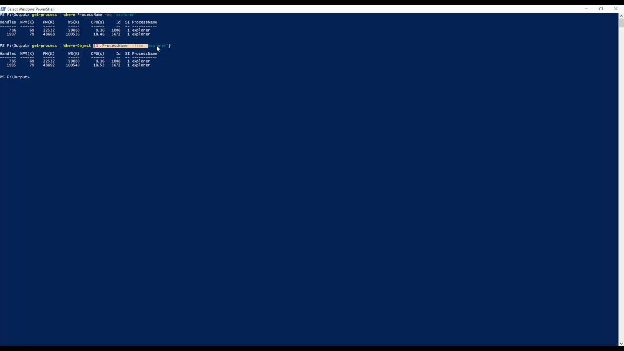 Powershell Piping To Select Exporting Object Youtube 6044