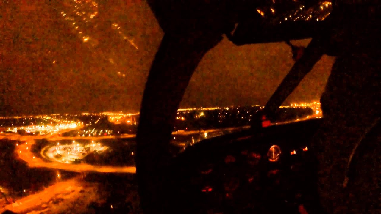 Night Approach and Landing at Millard Airport (KMLE) with Unique Omaha ...