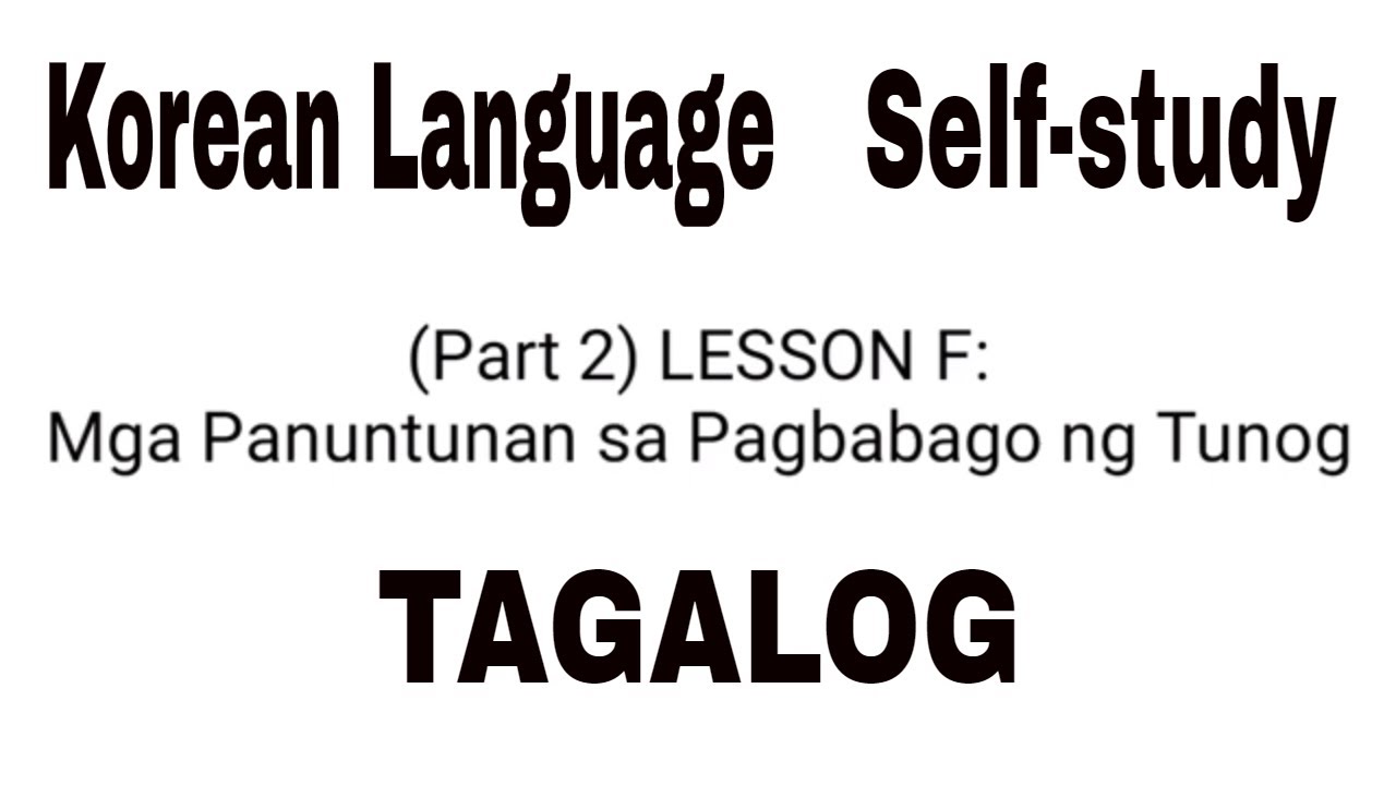 Lesson F (Part 2): Mga Panuntunan sa Pagbabago ng Tunog/Sound Change ...