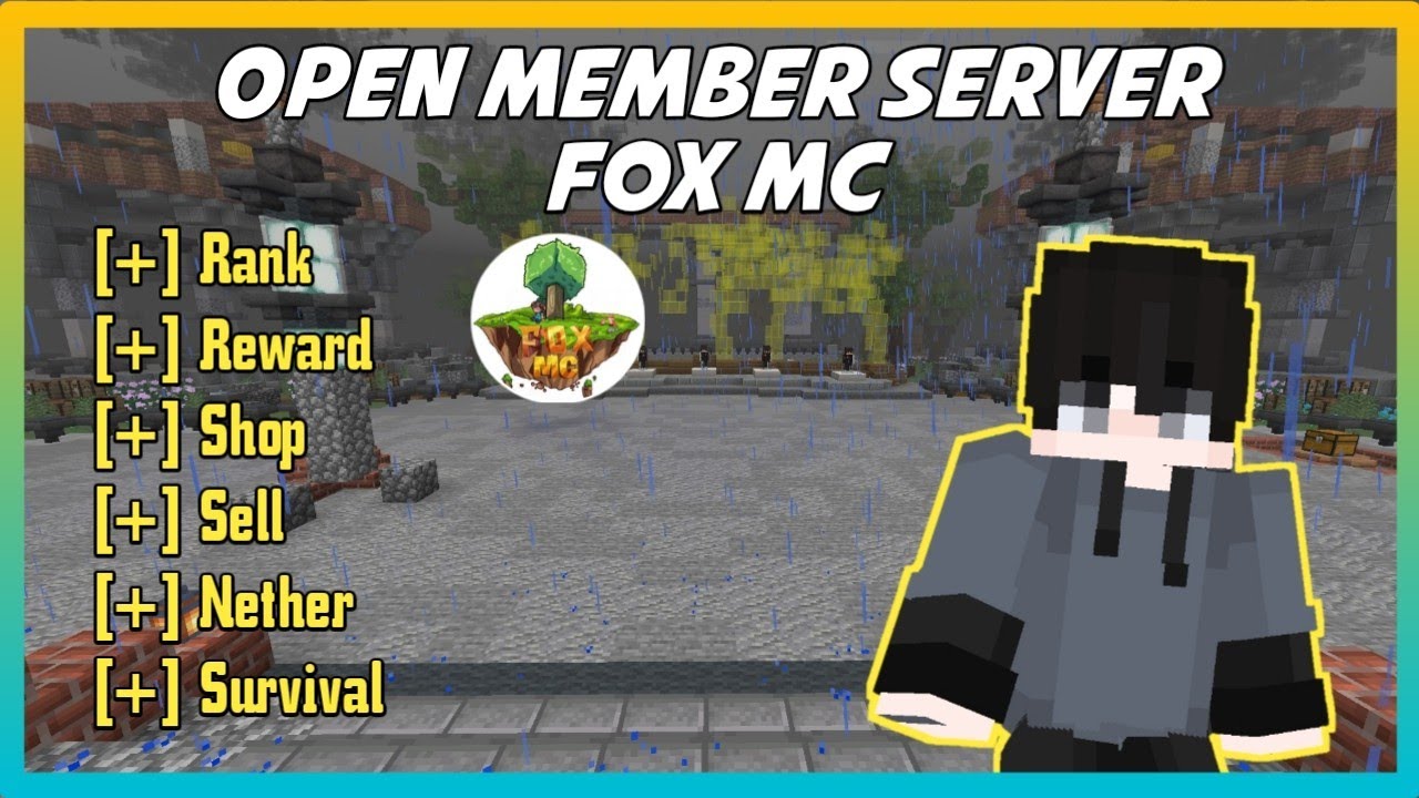 Open Member Server Mcpe | Fox MC | Minecraft 1.19.30 - YouTube