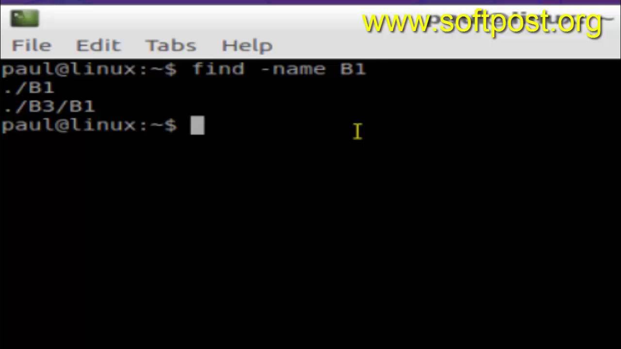 How to find only files using find command in Unix - YouTube