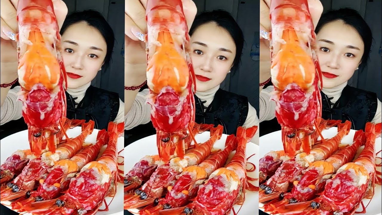 ASMR MUKBANG | Shrimp Brain | Soaked Shrimp | Spicy Shrimp | Seafood ...