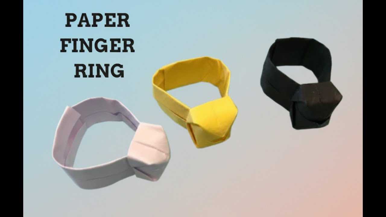 Origami Ring DIY 💖 | Easy Paper Ring Tutorial for Beginners - YouTube