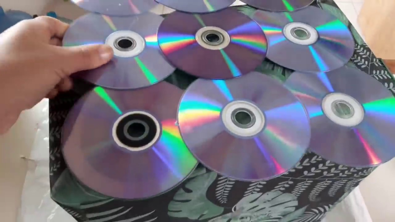 Ideias com CDs ou DVDs usados. Tutorial de Artesanato Faça Você Mesmo ...