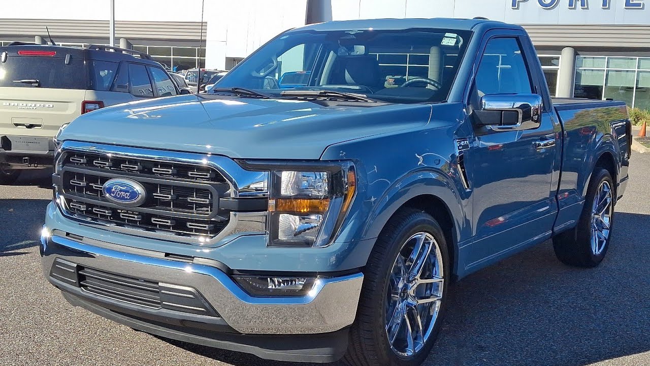 Pre-Owned 2023 Ford F-150 XLT Regular Cab Pickup! Area 51 Blue in color ...