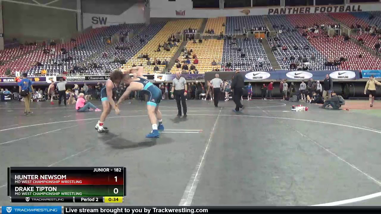 Junior 182 Hunter Newsom MO West Championship Wrestling Vs Drake Tipton ...