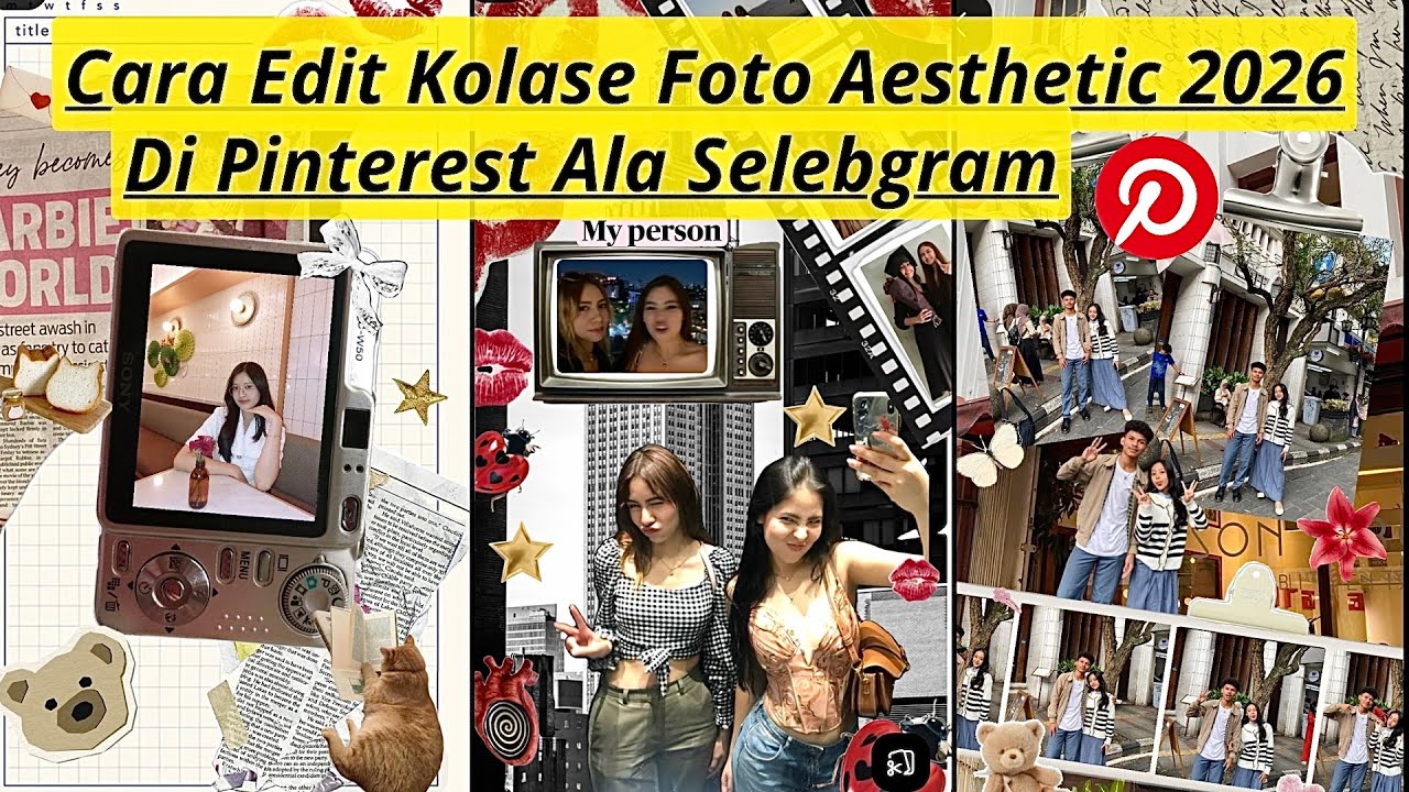 Tutorial Edit Foto Kolase Di Pinterest Aesthetic Ala Selebgram Viral ...