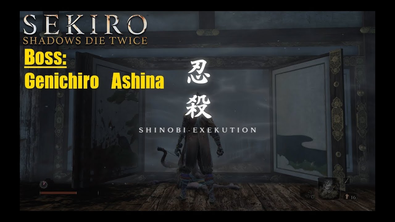 Sekiro Shadows Die Twice - Boss Genichiro Ashina - YouTube