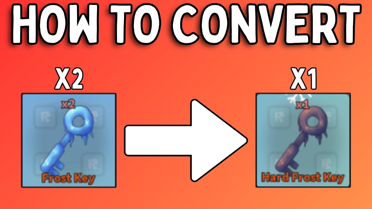 🔑HOW TO CONVERT FROST KEYS TO HARD KEY BALL TD ROBLOX🔑 - YouTube