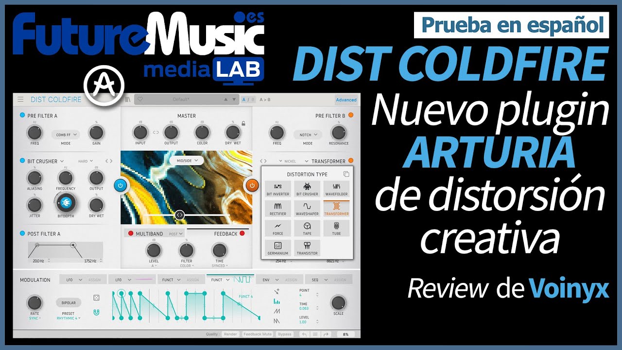 🔥🎧 DIST COLDFIRE -nuevo PLUGIN ARTURIA de DISTORSIÓN CREATIVA 🔥🎧 - YouTube