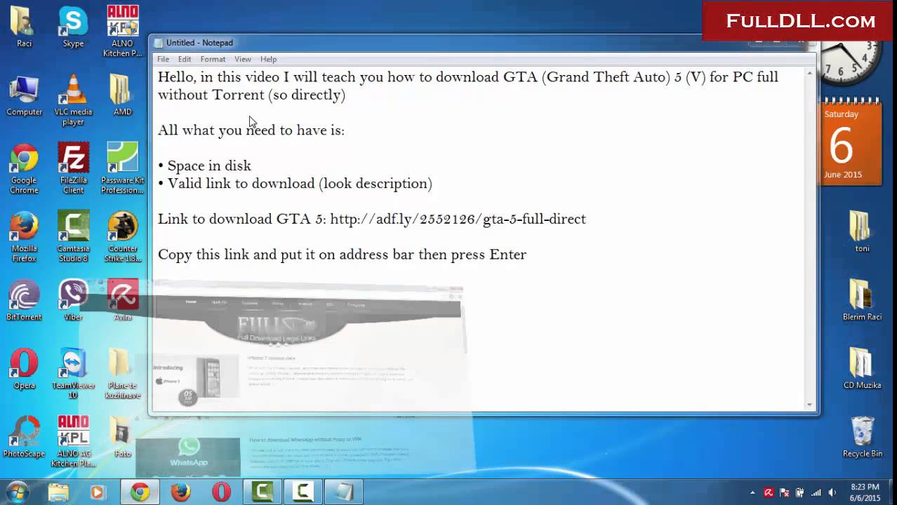 How to download GTA 5 for PC (Full DIRECT LINK) without survey - YouTube