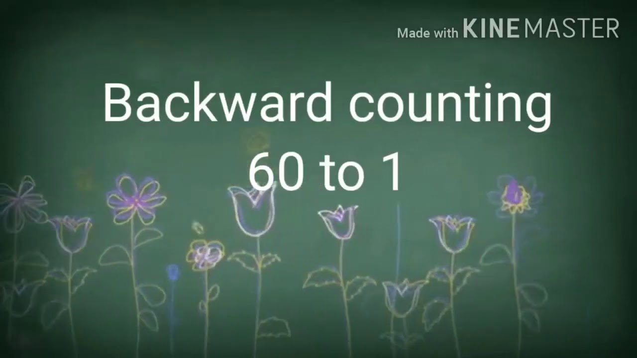 Backward counting 60 to 1 - YouTube