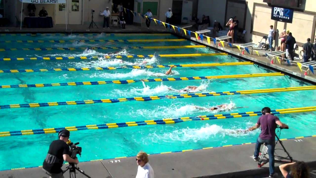 Cal Women's Swimming vs. USC: 100 Yard Freestyle - 2013 - YouTube