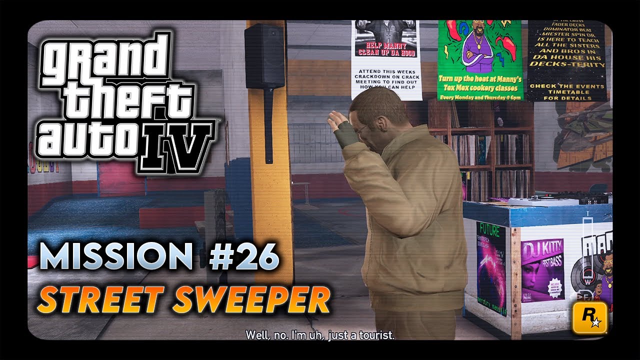 GTA IV - Mission #26 - Street Sweeper (1440p) - YouTube
