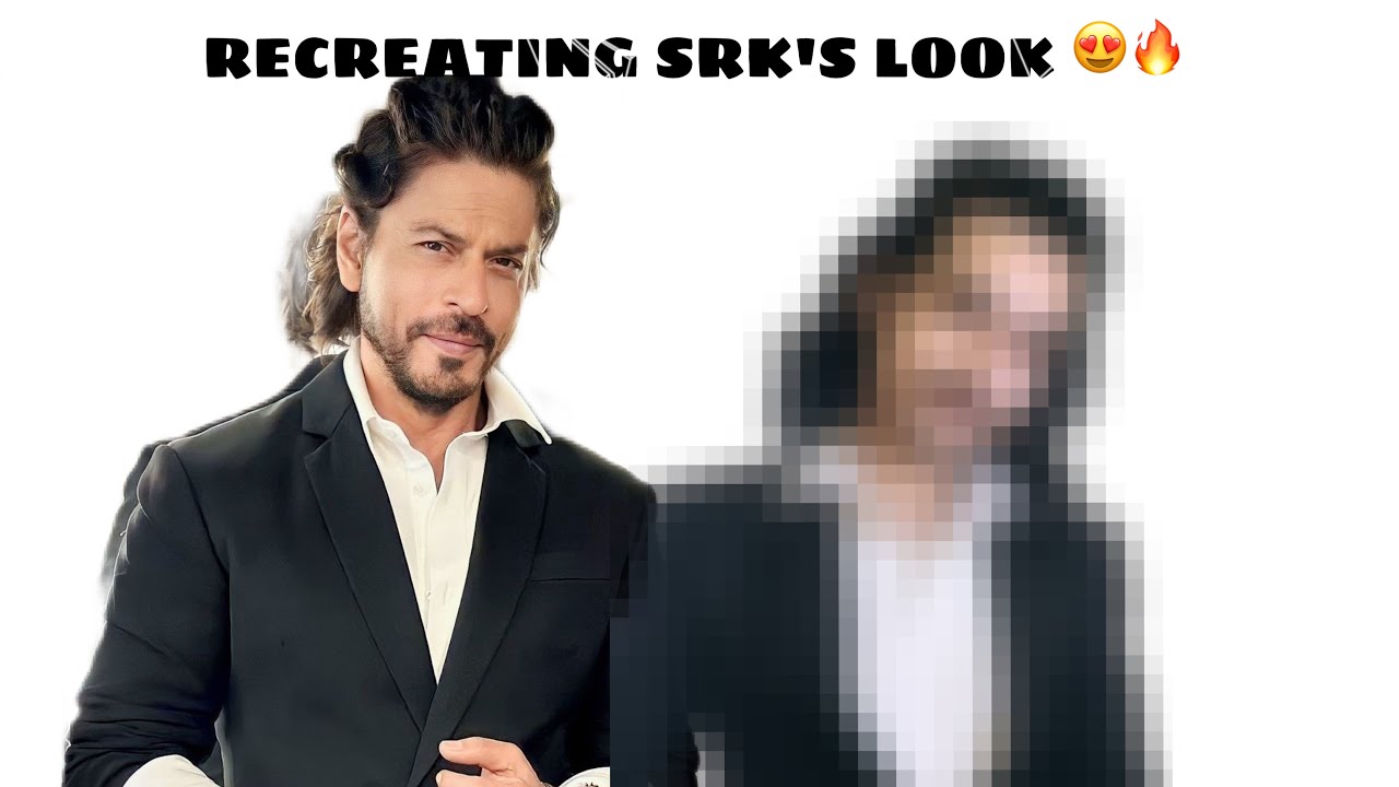 RECREATING SRK’S LOOK😮‍💨🔥😍 - YouTube