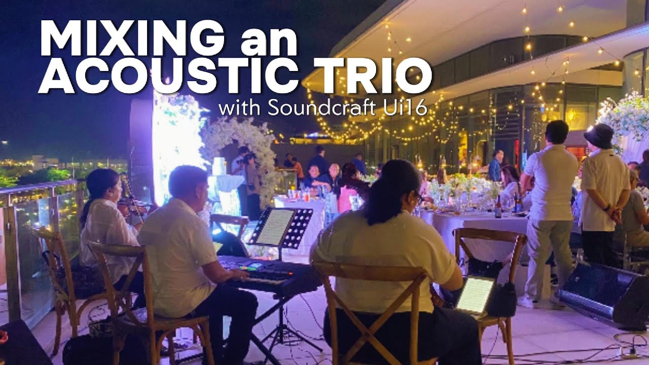 Basic Lights & Sound + Acoustic Trio | Wedding Gig Setup at XO46 ...