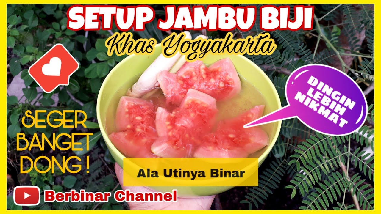 Setup Jambu Biji Khas Yogyakarta Seger Banget Cocok Untuk Buka Puasa