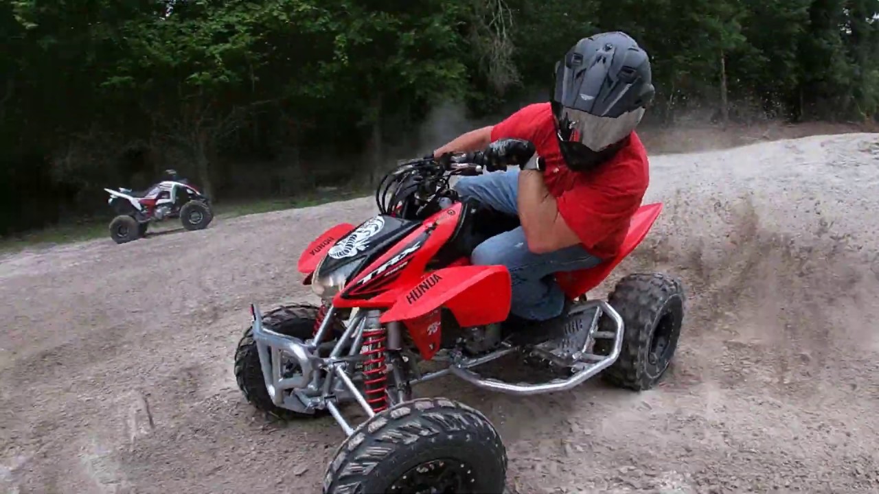 HEAVILY MODIFIED HONDA TRX450R destroying Florida sand dunes! - YouTube
