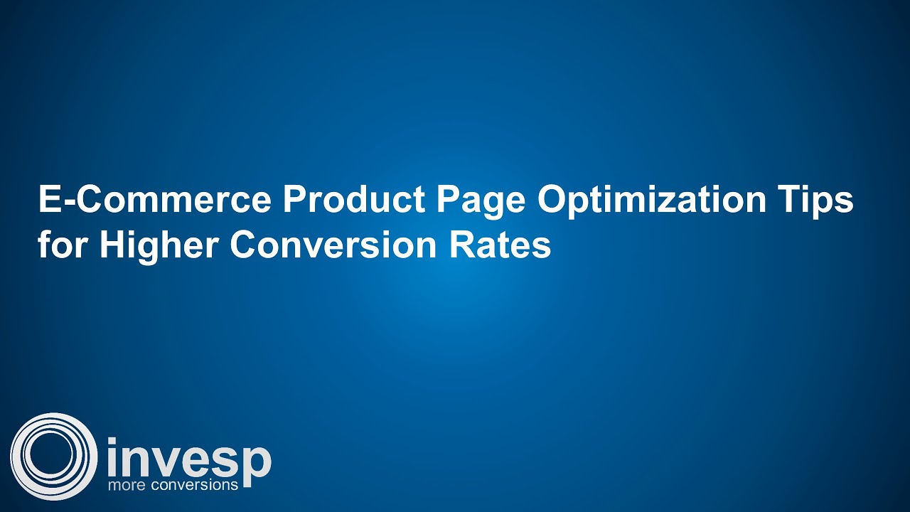 E-Commerce Product Page Optimization Tips for Higher Conversion Rates ...