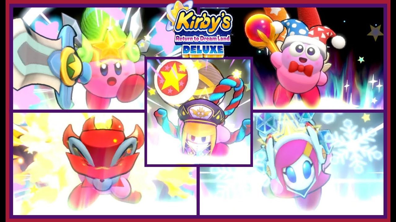 Kirby's Return to Dream Land Deluxe: All Super Abilities - YouTube