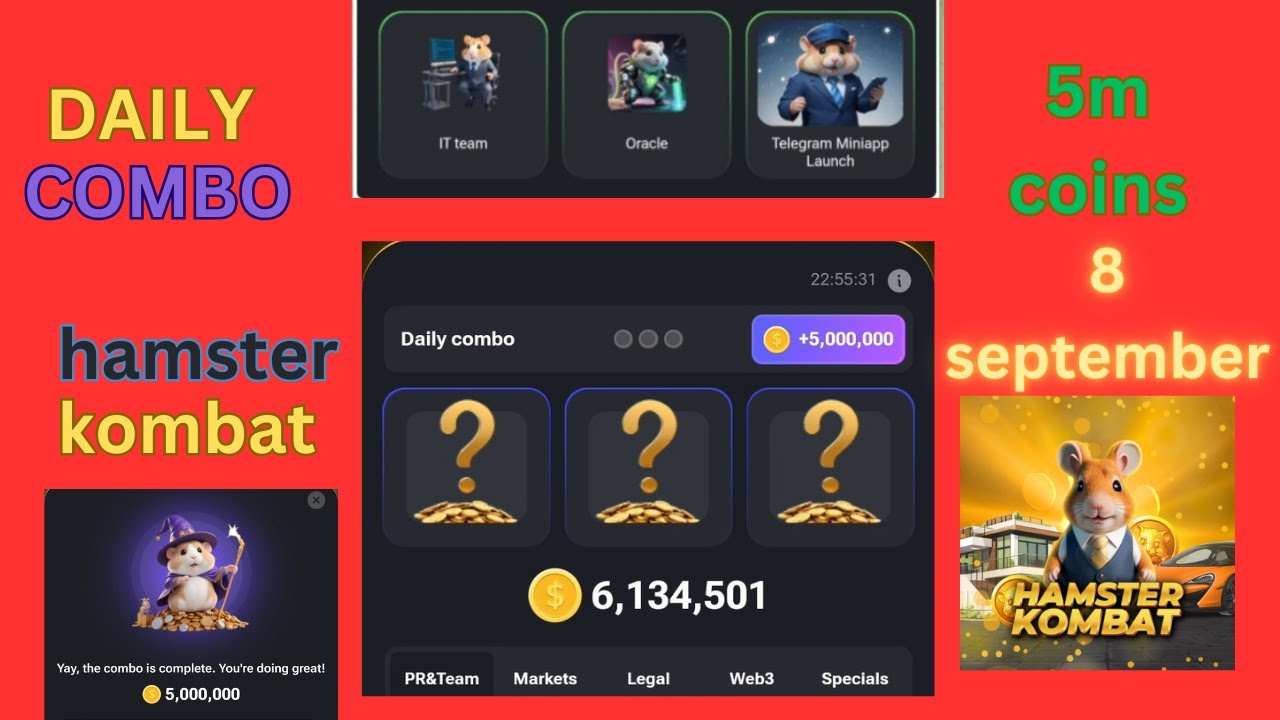 08 September Daily Combo | Hamster Kombat Daily Combo Today | 09 ...