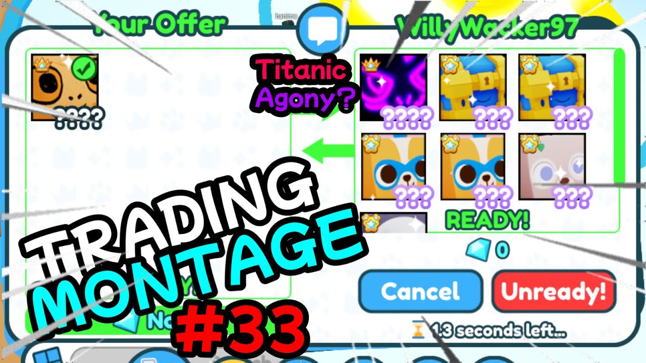 Trading Montage #33 |☄️ Titanic Neon Agony ☄️| Pet Simulator X - YouTube