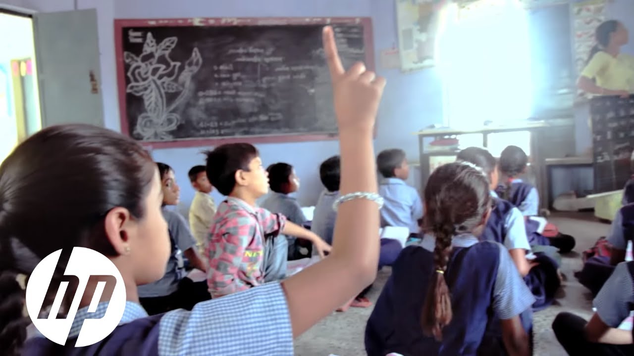 HP technology gives students in India access to education | HP - YouTube