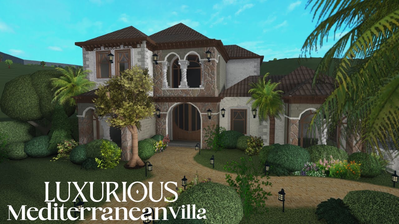 BLOXBURG: Luxurious Mediterranean Villa | Part One - YouTube