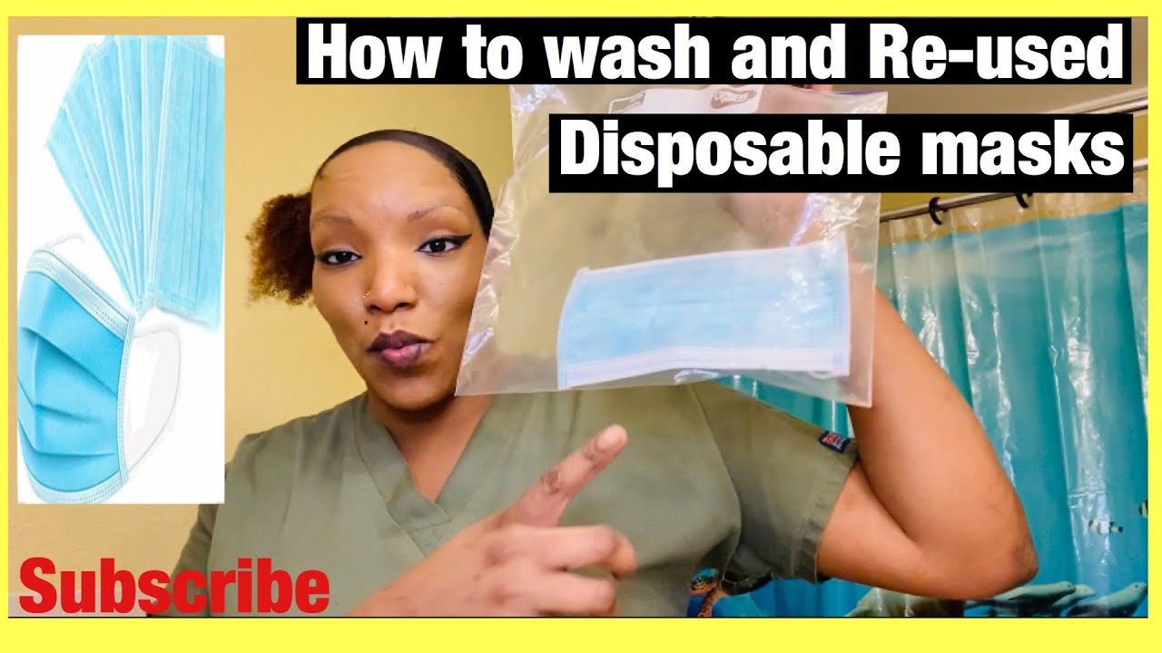 How to wash and Reuse your Disposable masks - YouTube