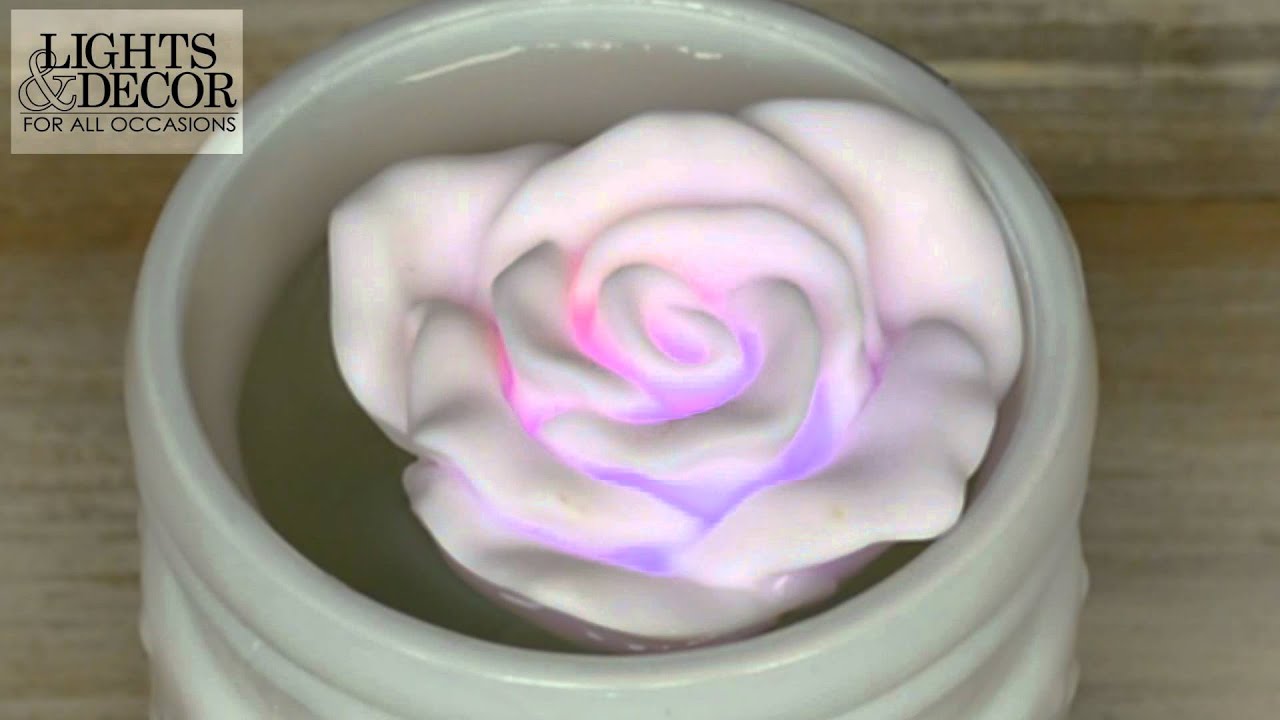 Floating LED Lighted Rose - YouTube