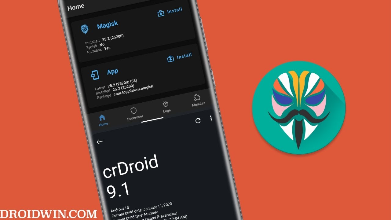 How to Root crDroid ROM via Magisk - YouTube