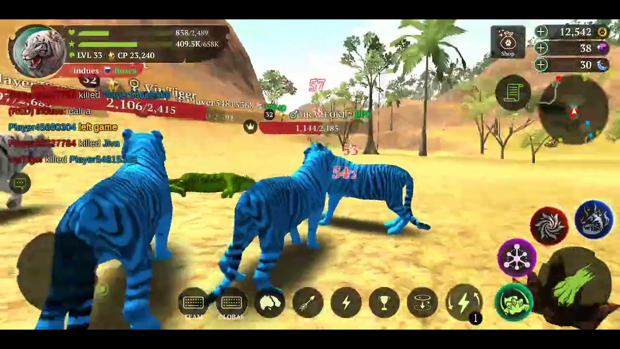the tiger game 🎯🎮 cool gameplay level 33 cool powers cool fight #tiger ...