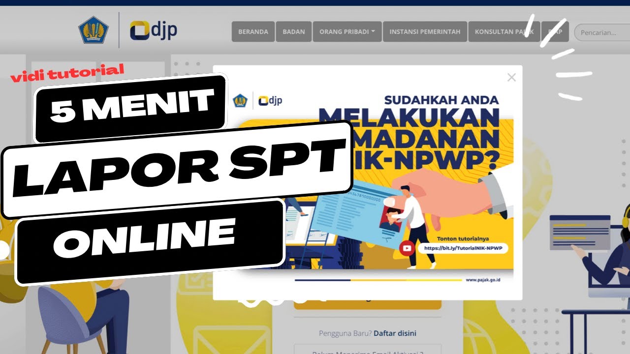 Cara Lapor SPT Tahunan Pribadi Online (Tutorial Efiling 2023) - YouTube