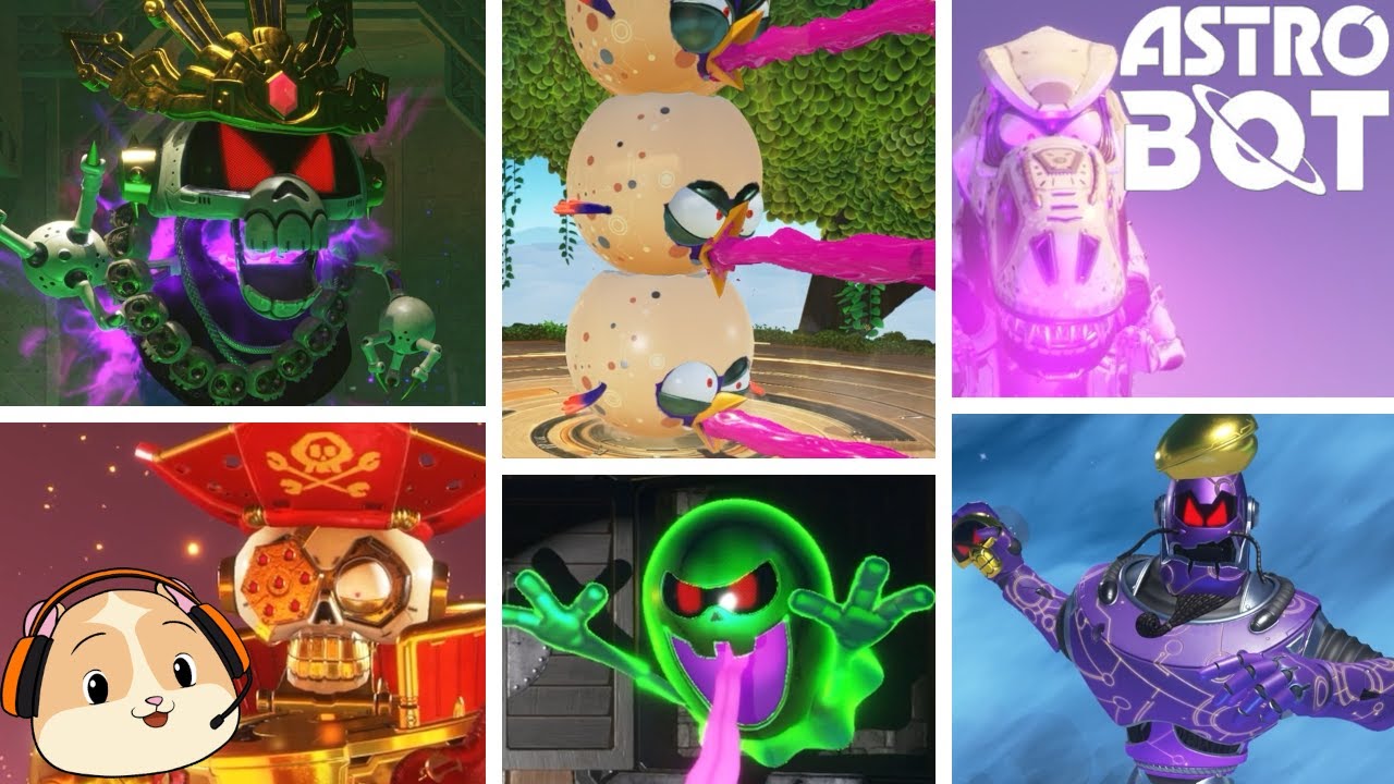 ASTRO BOT ALL the MINI BOSSES! - YouTube