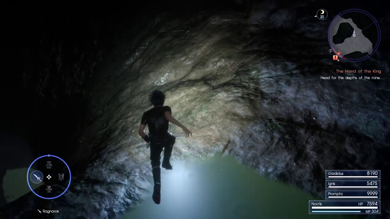 FINAL FANTASY XV Cave Camp Blind Guy - YouTube