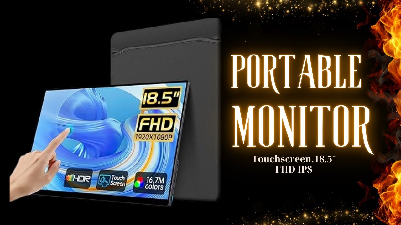 Portable Monitor Touchscreen, 18.5'' FHD IPS Touch Screen Monitor ...