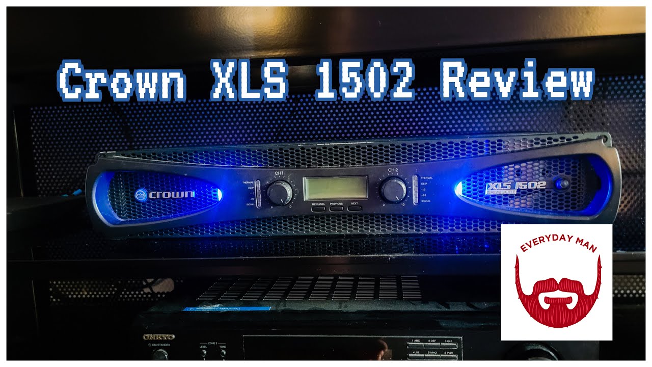 Crown XLS 1502 Review, a Powerful Amp For Your Home Stereo - YouTube